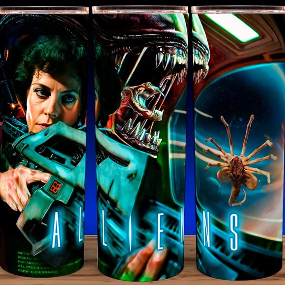 Dining | 8s Aliens Ripley With Xenomorph And Facehugger Horror Scifi ...